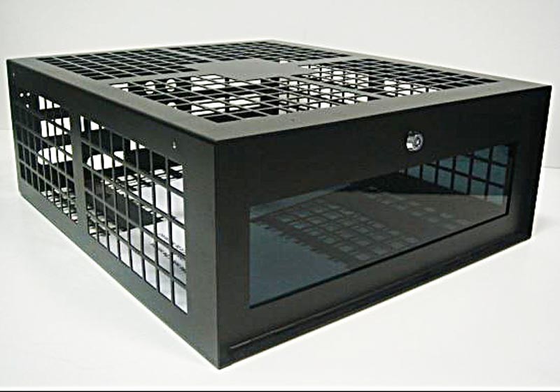 Slim Steel Case for CCTV Recorder - Vented - Lockable
